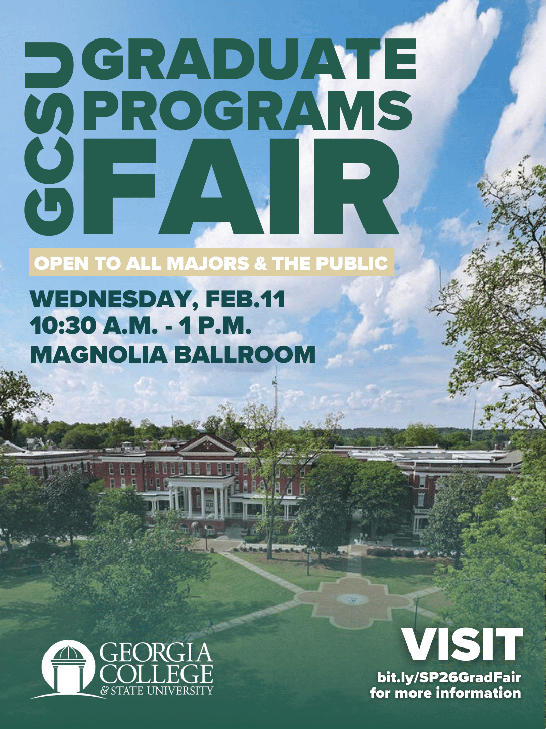 GCSU Graduate Programs Fair - Feb. 11 | Front Page